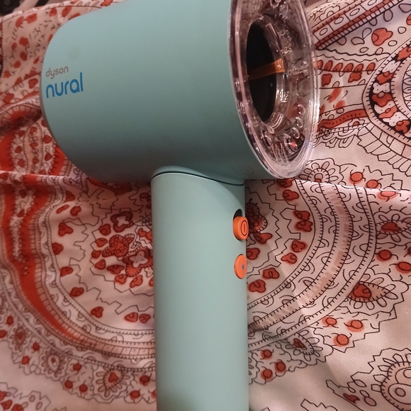 Dyson | Hair | Dyson Turquoise Hair Dryer With Orange Buttons | Poshmark